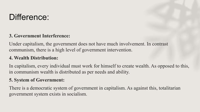 Capitalism and Communism: And their Comparison | PPTX | Personal Taxes ...