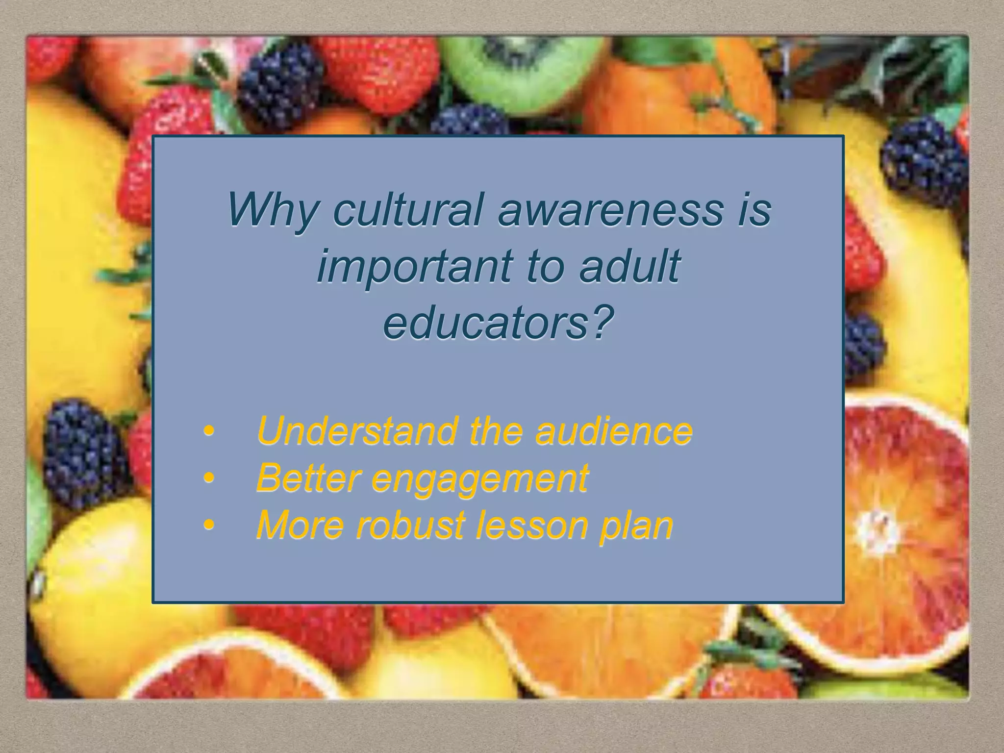 Team a AET 500 Cultural_Awareness_Presentation | PPT