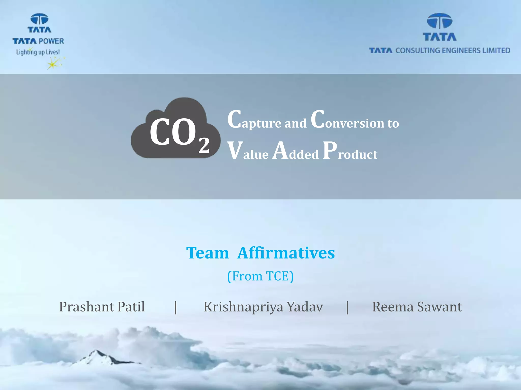 CO₂ capture and conversion to value added product | PPTX