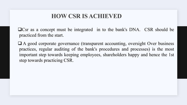 A presentation on Corporate Social Responsibility on Banking.pptx