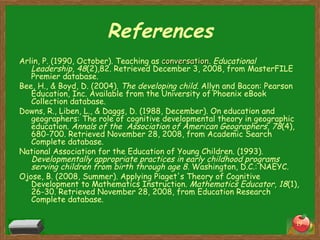 Team+A+Powerpoint+Piagets+Cognitive+Developmental+Theory+Activity | PPT