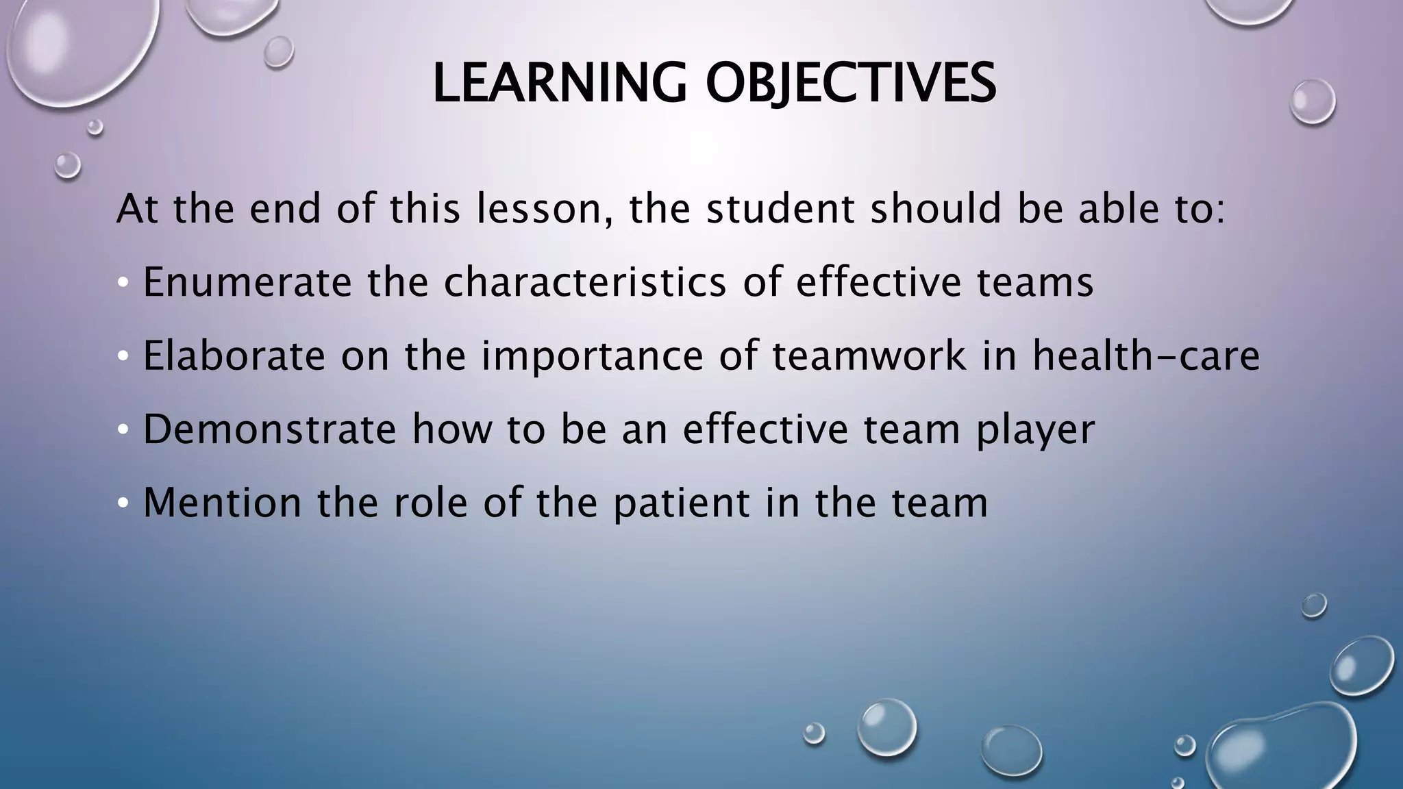 TEAM APPROACH TO WORK AMONG HEALTH CARE WORKERS.ppt