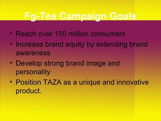 Tea marketing plan | PPT