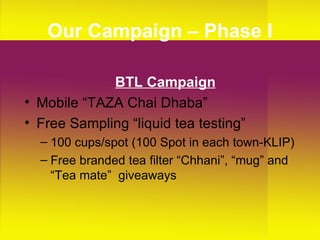 Tea marketing plan | PPT
