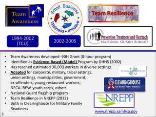 Team Awareness Team Resilience: Evidence-based background | PPTX