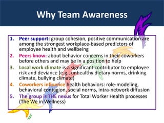 Team Awareness Team Resilience: Evidence-based background | PPTX