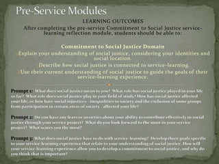 Commitment to Social Justice Modules Presentation | PPT