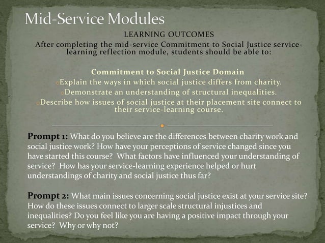 Commitment to Social Justice Modules Presentation | PPT