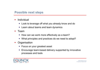 Team-Based Software Development | PPT