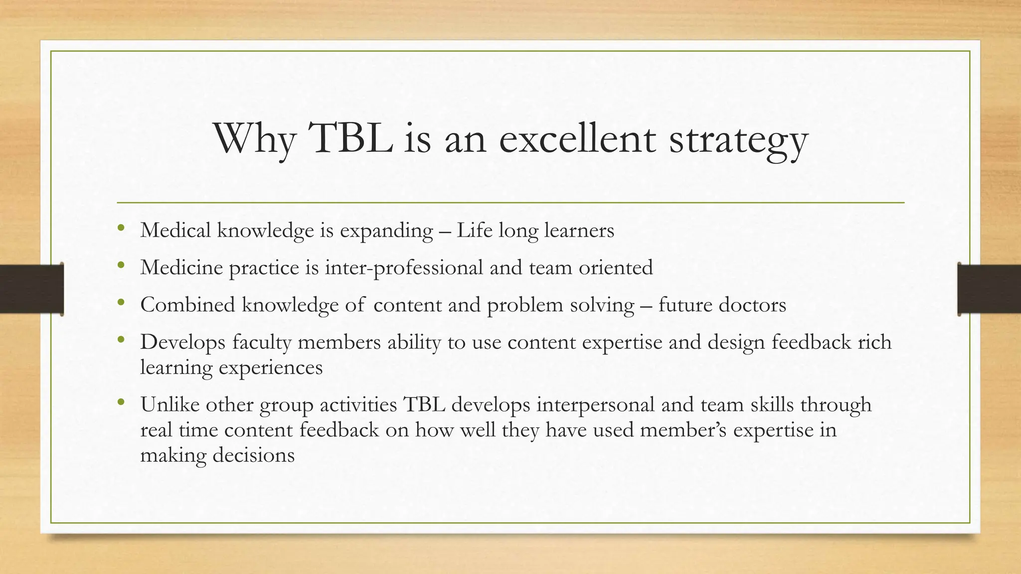 TEAM BASED LEARNING in Medical Education .pptx