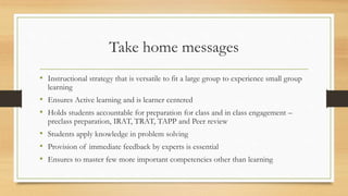 TEAM BASED LEARNING in Medical Education .pptx