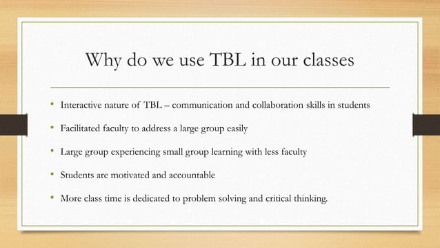 TEAM BASED LEARNING in Medical Education .pptx