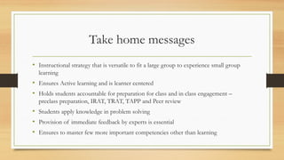 team based learning for school sdjsafhdskjfhd | PPT