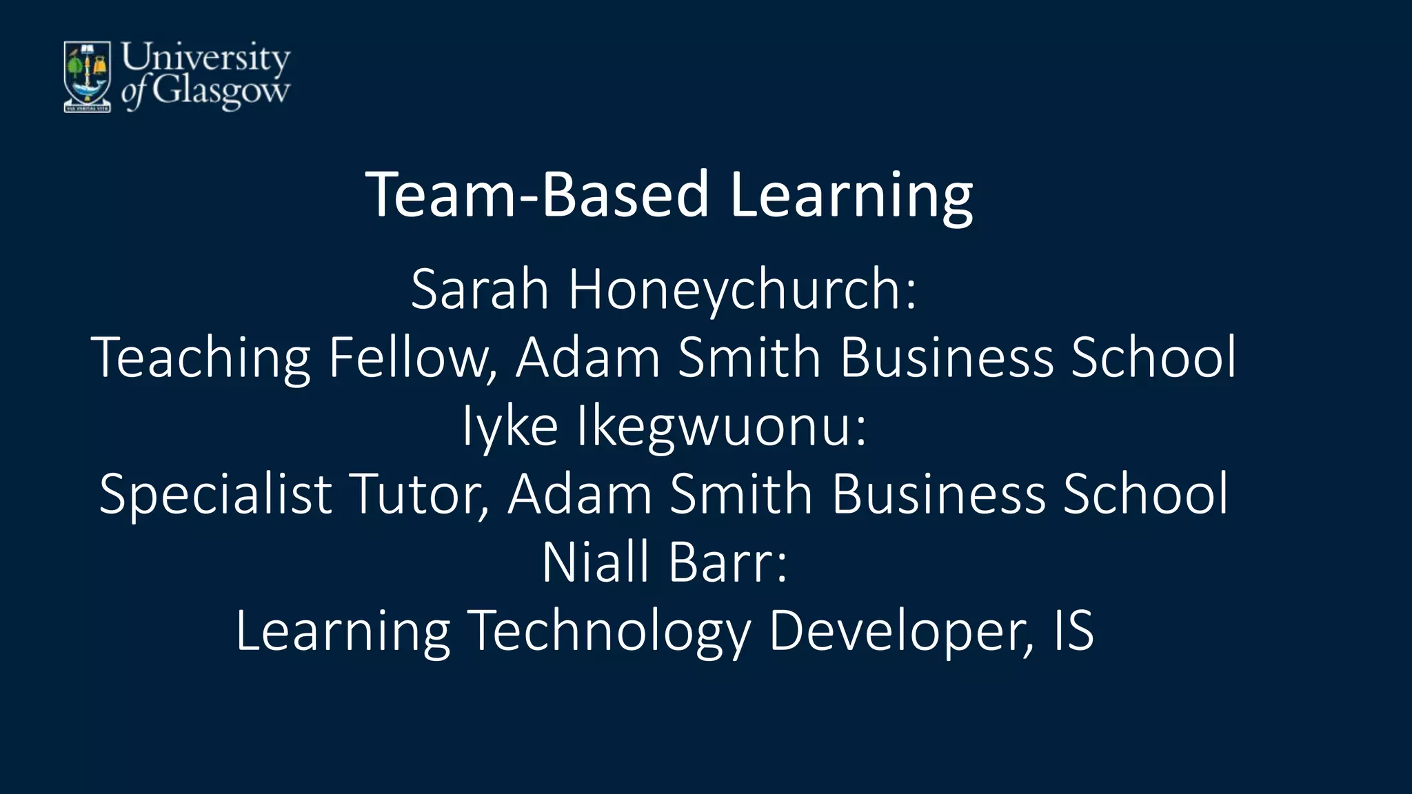 Team based learning | PPTX