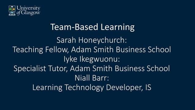 Team based learning | PPTX