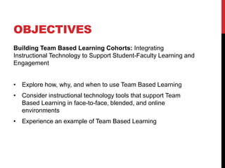 Team-based learning in the college classroom | PPTX