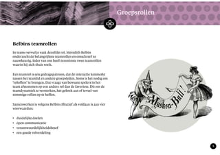 Teamrollen van Belbin | Target Point, Guide to Change | PPT