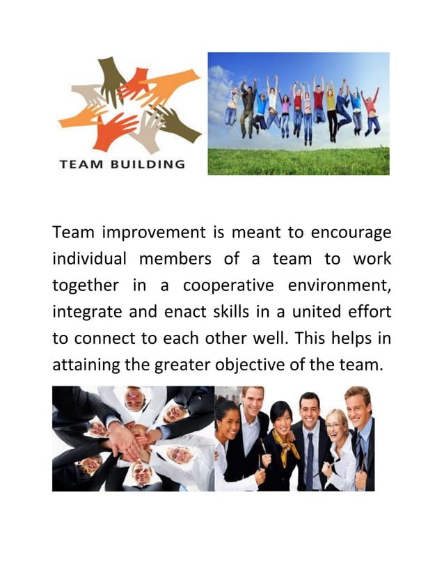Team bonding activities for a positive environment | PDF