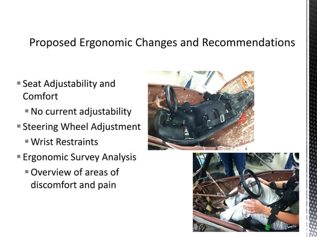 SAE Baja Ergonomic Evaluation | PPTX SAE Baja Ergonomic Evaluation | PPTX