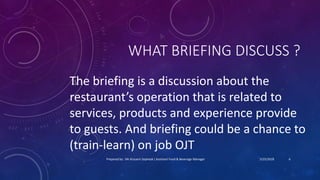 Team briefing effectively | PPTX