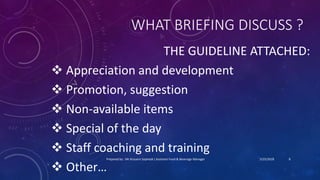 Team briefing effectively | PPTX