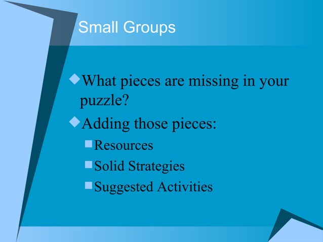 Solving the Team Building Puzzle | PPT | Education