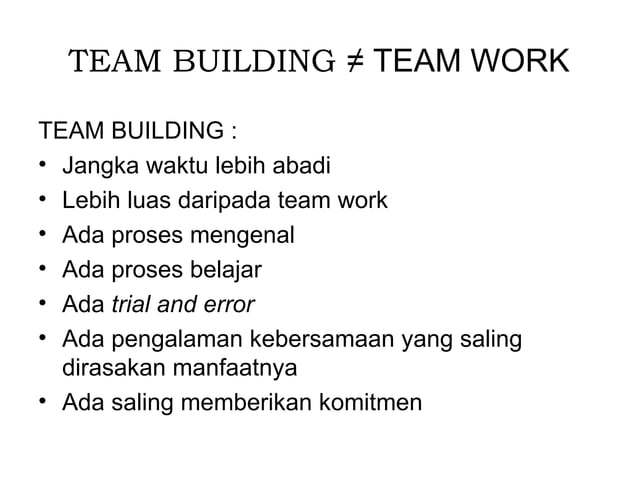 Team building | PPT