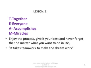 Team building | PPT