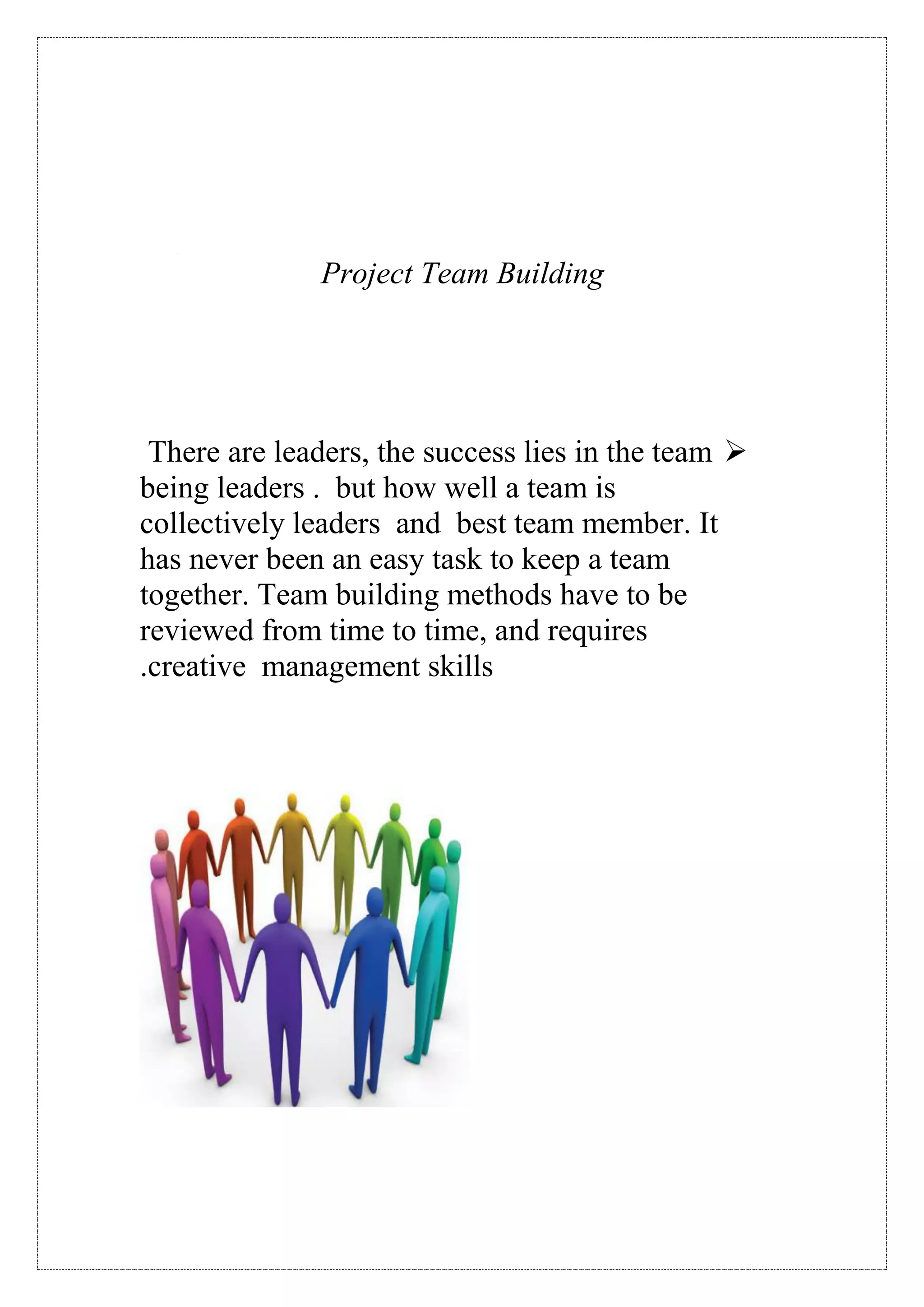 Team Building | PDF