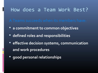 Team building | PPT