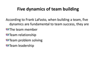 Team building | PPTX