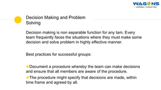 Team Building Practices and Training Programs | PPT