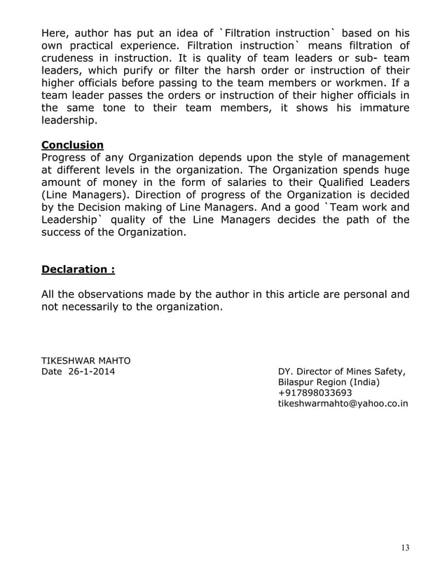 Team building a case study