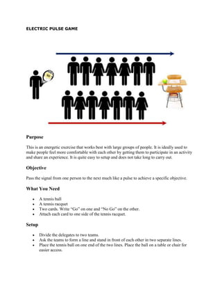 Team building electric pulse game | DOCX