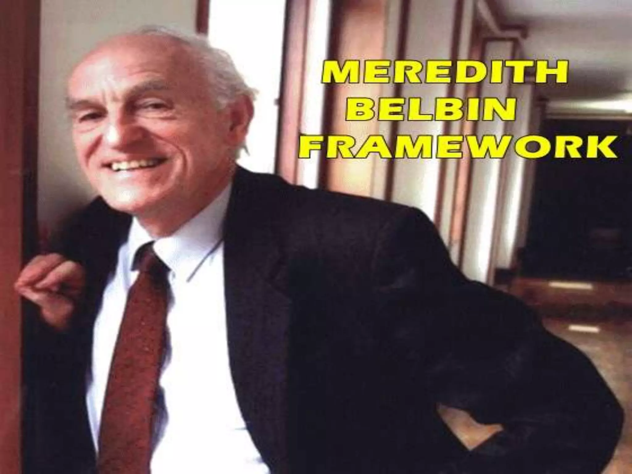 Teambuilding - Meredith Belbin framework and application | PPT