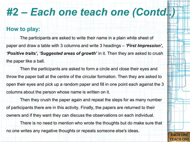 Team Building Activities | PDF