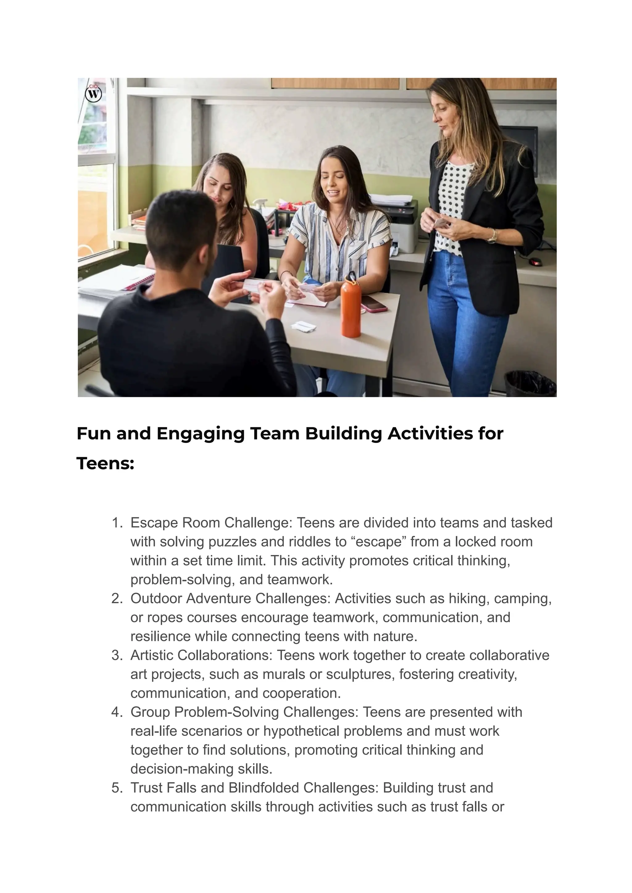 Team Building Activities for Teens_ Fostering Connection and Growth.pdf