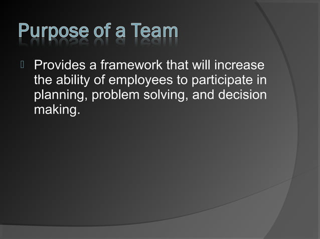 Team building and teamwork | PPT