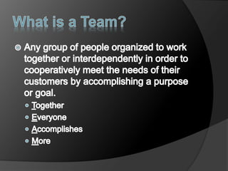Team Building and Teamwork Slideshow (Final).ppt | Human Resources ...