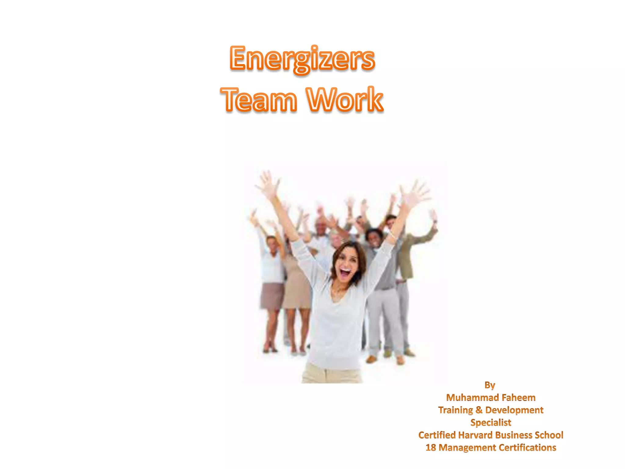 Team Work / building energizers | PPTX