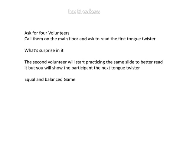 Team Work / building energizers | PPTX