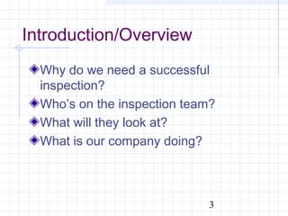 Team Building For An FDA Inspection - The Employee Review | PPT