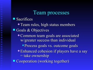 Team building for coaches | PPT
