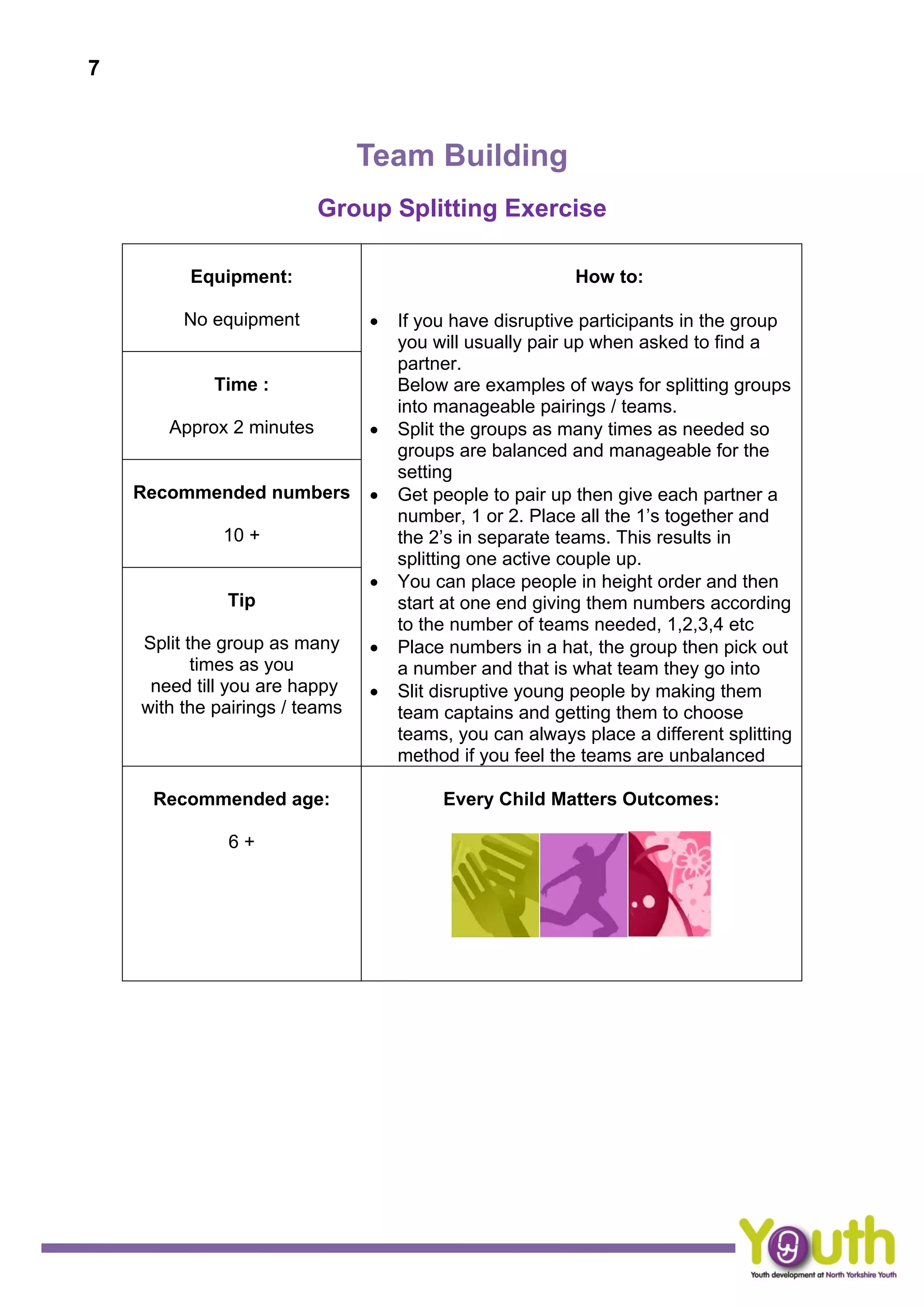 Team building games | PDF