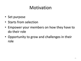 Team Building & Motivation | PPTX
