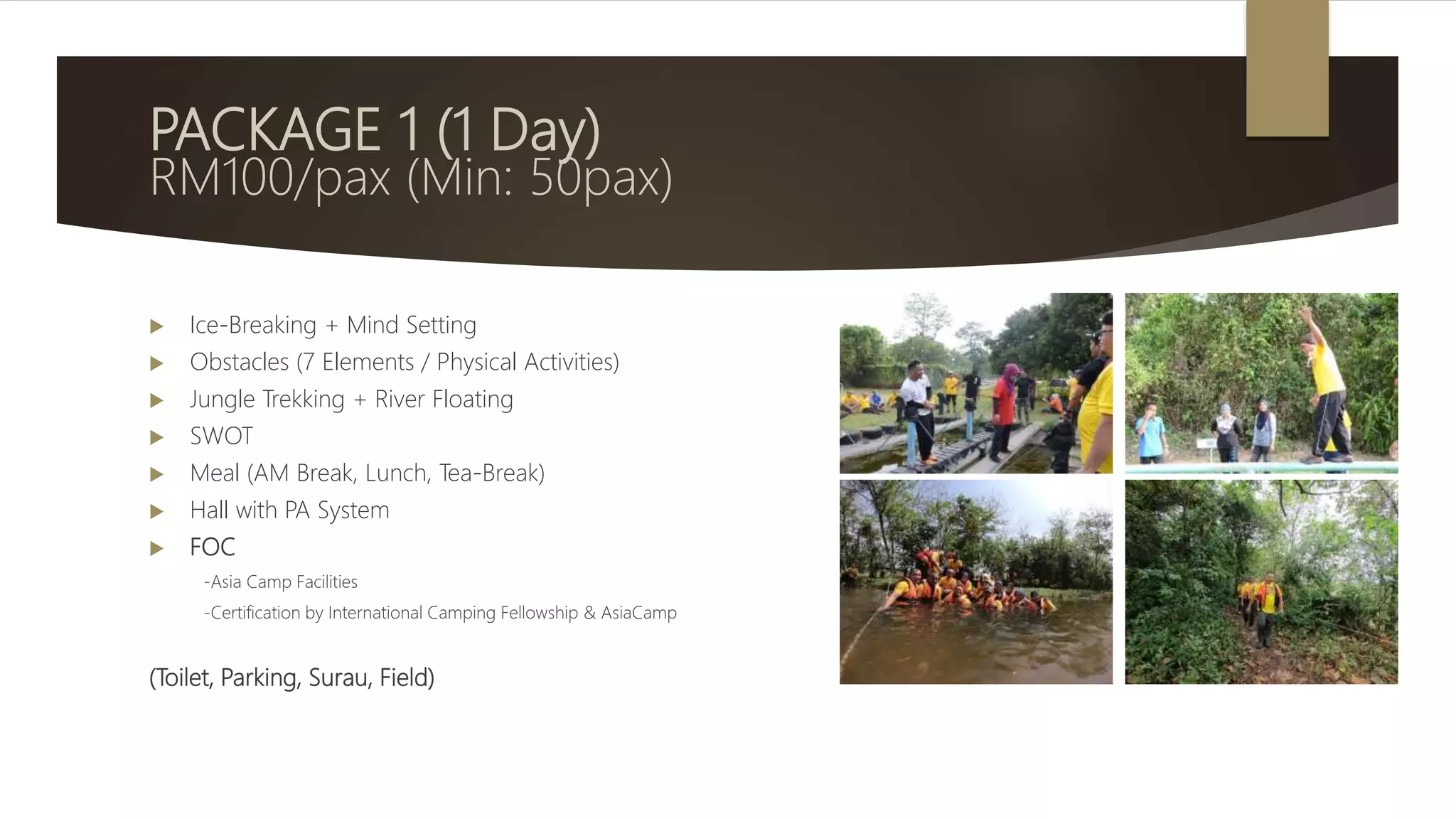 Team building package @asia camp | PPTX