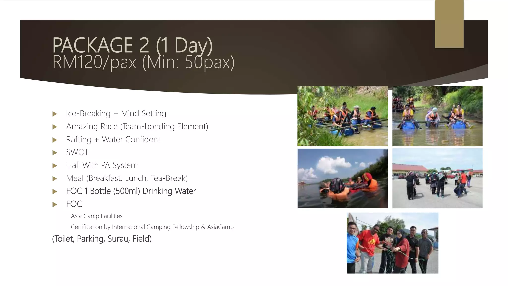 Team building package @asia camp | PPTX