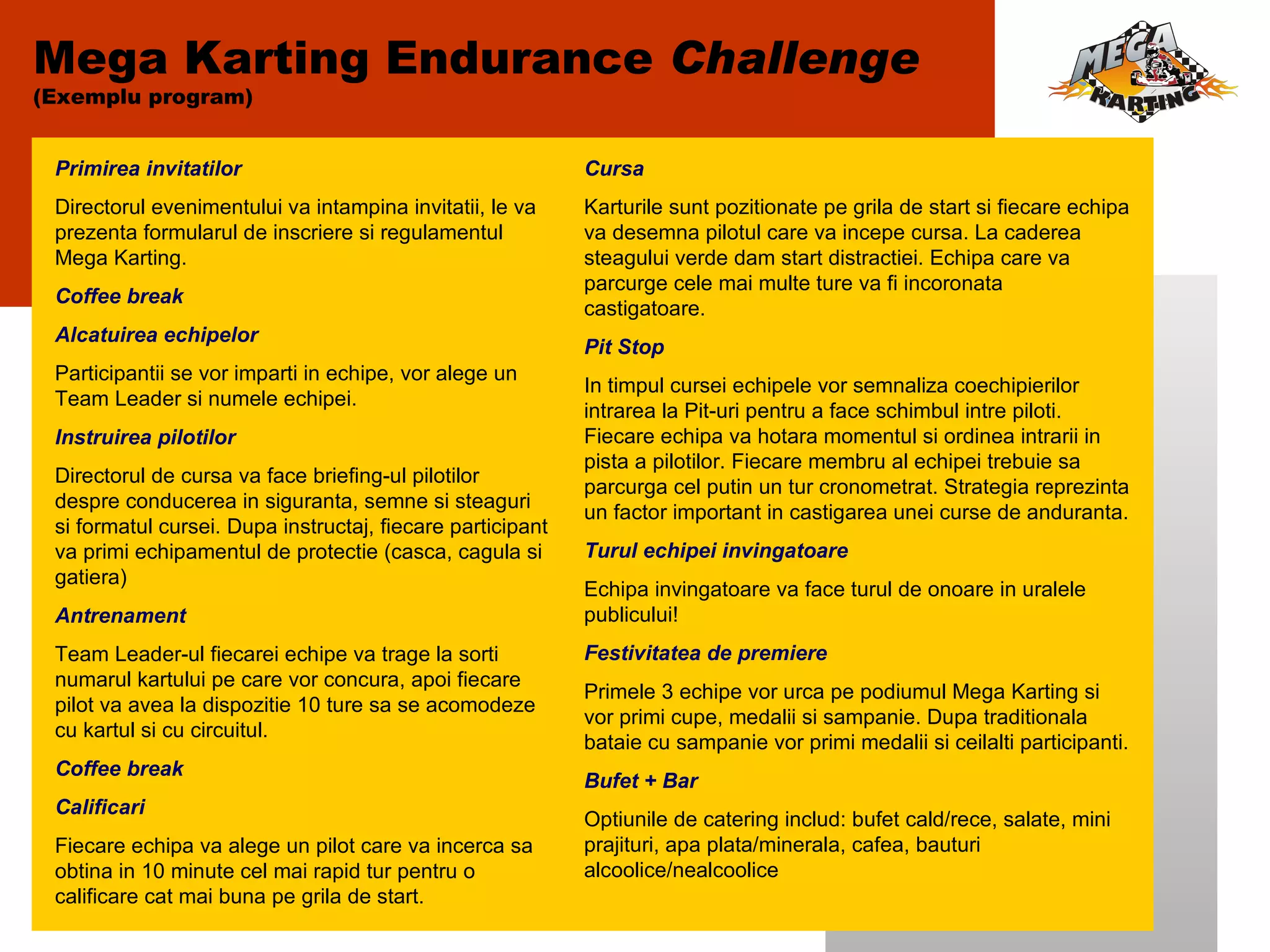 Mega Karting Teambuilding & Party | PPT