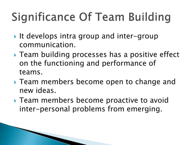 Team building powerpoint | PPTX
