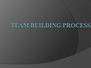Team building process | PPTX